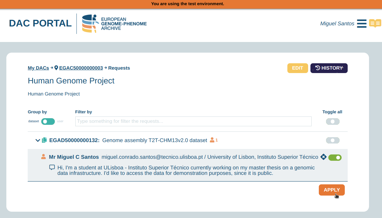 Approve Access – FEGA Portugal